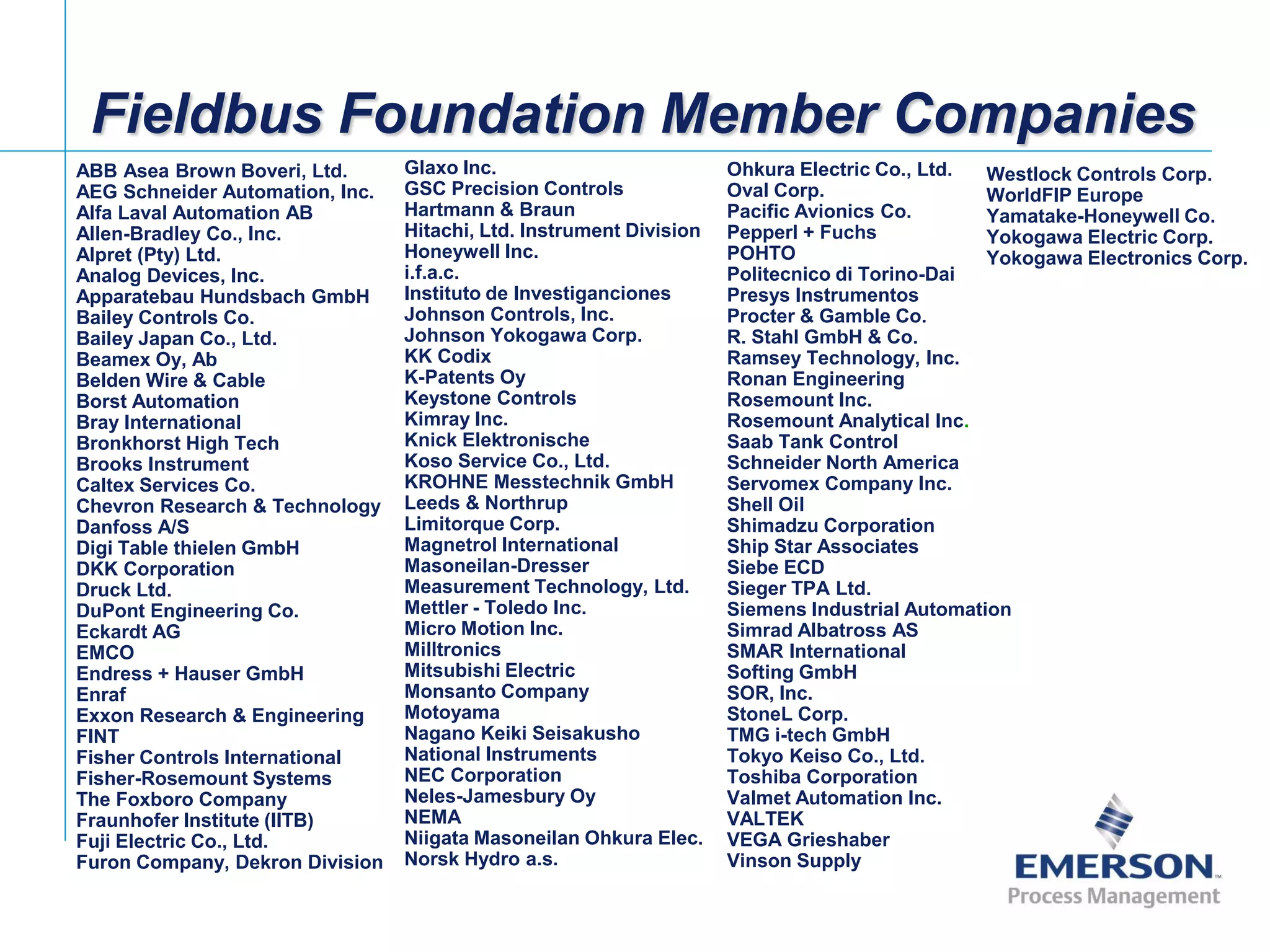 Fieldbus Tutorial Part 6 - Fieldbus Standard | PDF | Business ...