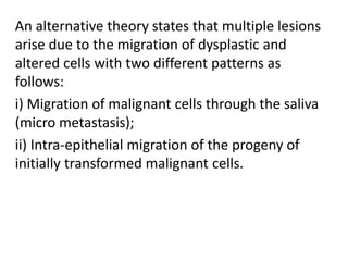 Field cancerization | PPTX
