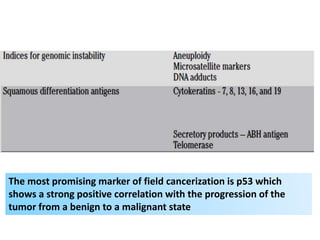 Field cancerization | PPTX