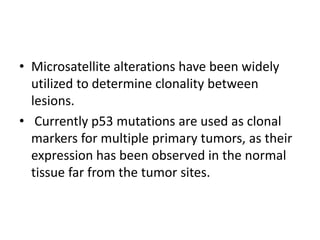 Field cancerization | PPTX