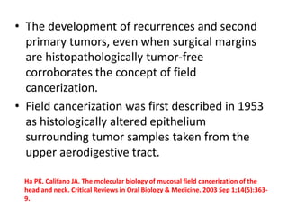 Field cancerization | PPTX