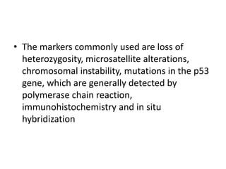 Field cancerization | PPTX