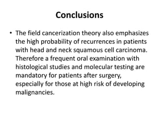 Field cancerization | PPTX
