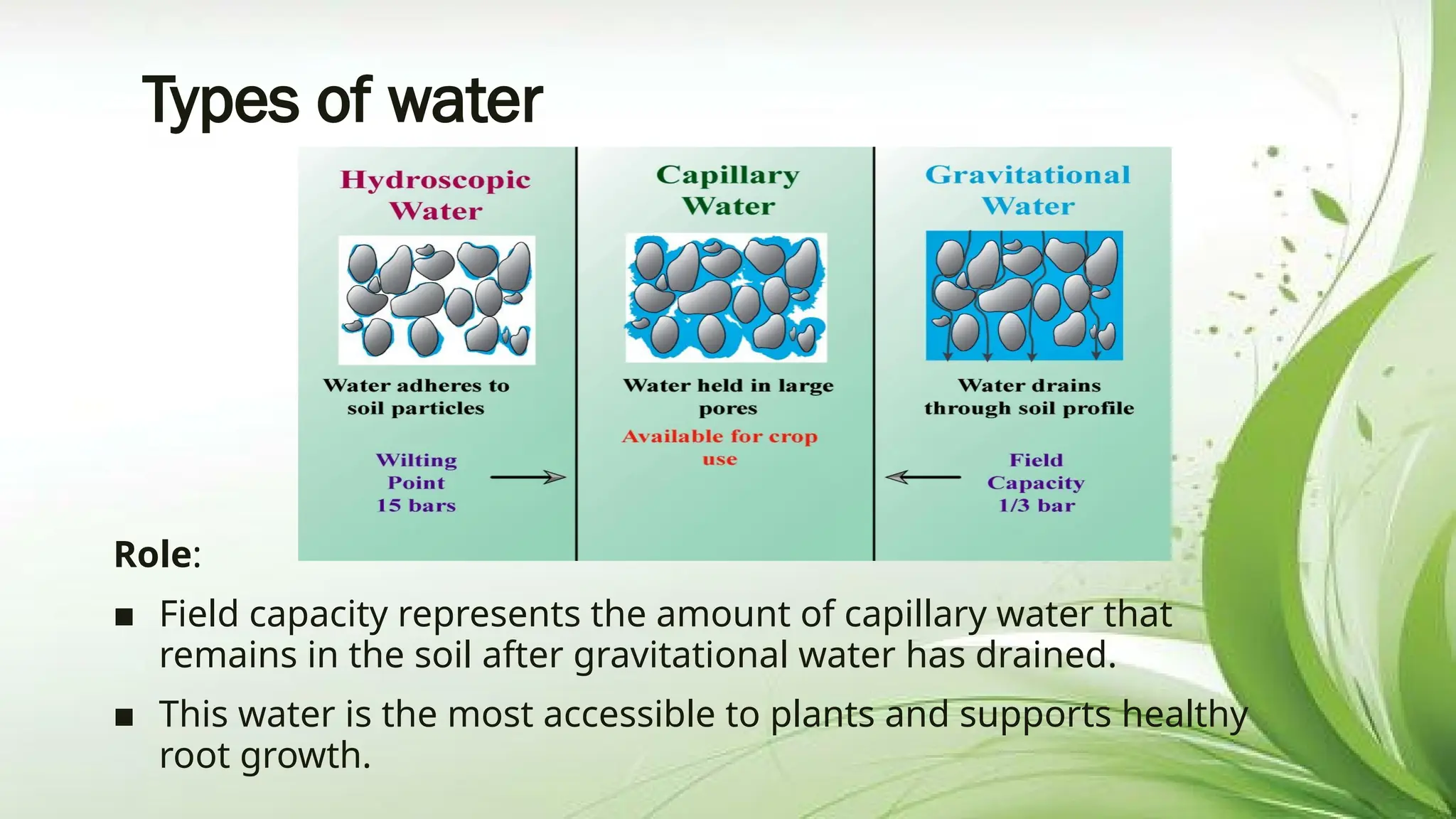 Field Capacity and water holding capacity of soil.pptx
