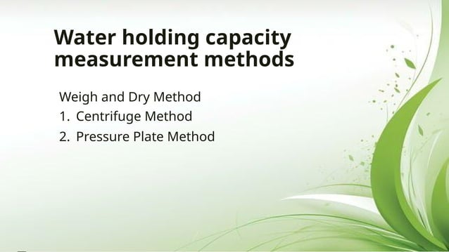 Field Capacity and water holding capacity of soil.pptx