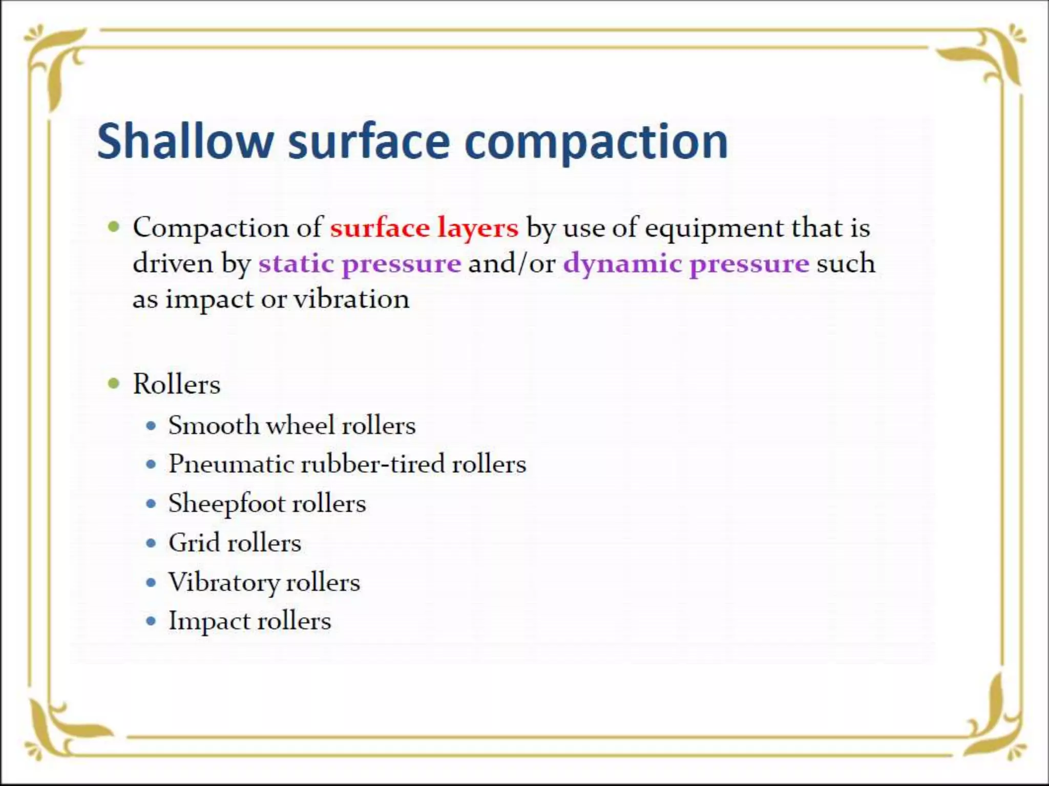 Field Compaction Methods Pptx