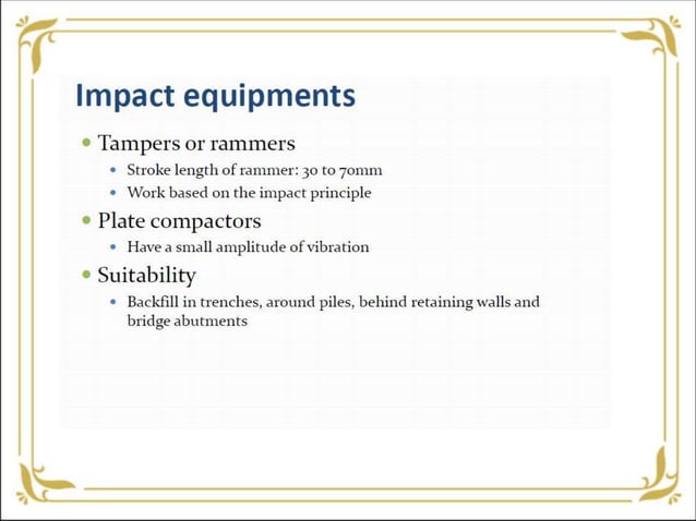 Field compaction methods | PPTX | Civil Engineering Industry | Industries