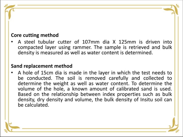 Field compaction methods | PPTX | Civil Engineering Industry | Industries