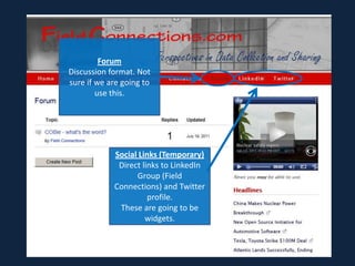 field-connections.com Tour | PPT