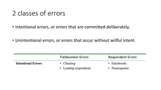 FIELD DATA COLLECTION QUALITY CONTROLS.pptx | Resume Writing and Advice ...