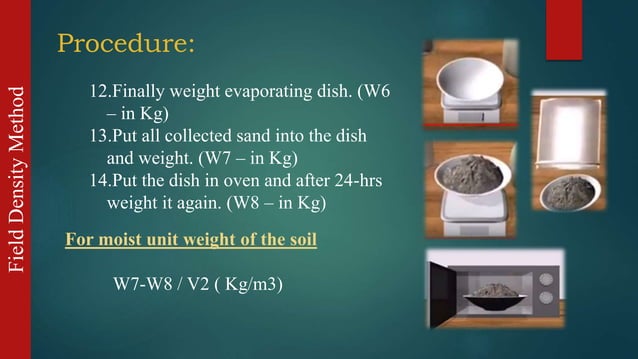 Field density method (sand replacing method) | PPTX
