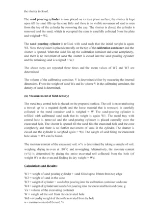 Field density test | PDF