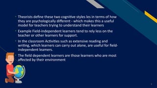 field dependent and independent learners.pptx