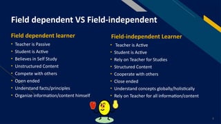 field dependent and independent learners.pptx