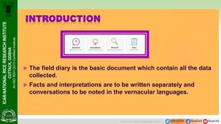 Field Diary and lab record, Importance.pdf