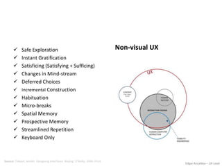 User Experience (UX) Disciplines: Visual and Non-Visual | PPT