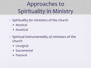 Spirituality for Ministry | PPTX