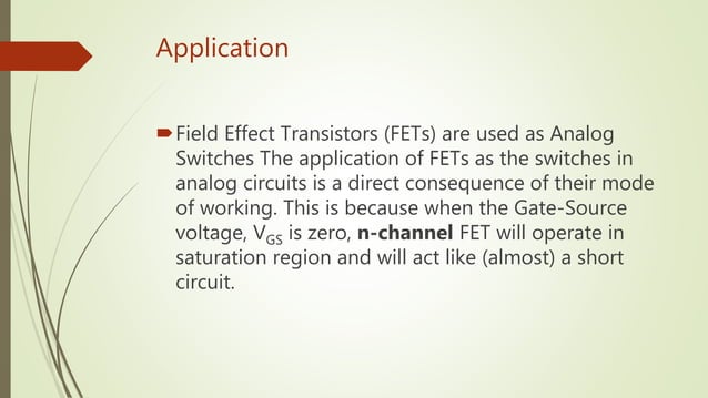 Field effect transistor | PPT