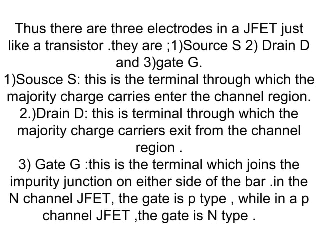 Field effect transistor(fet) | PPT