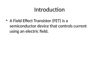 Field_Effect_Transistor_PPT.pptx ppt ppt | PPTX