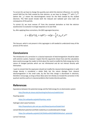 Field energy correction with discrete charges | PDF