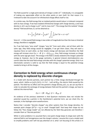 Field energy correction with discrete charges | PDF