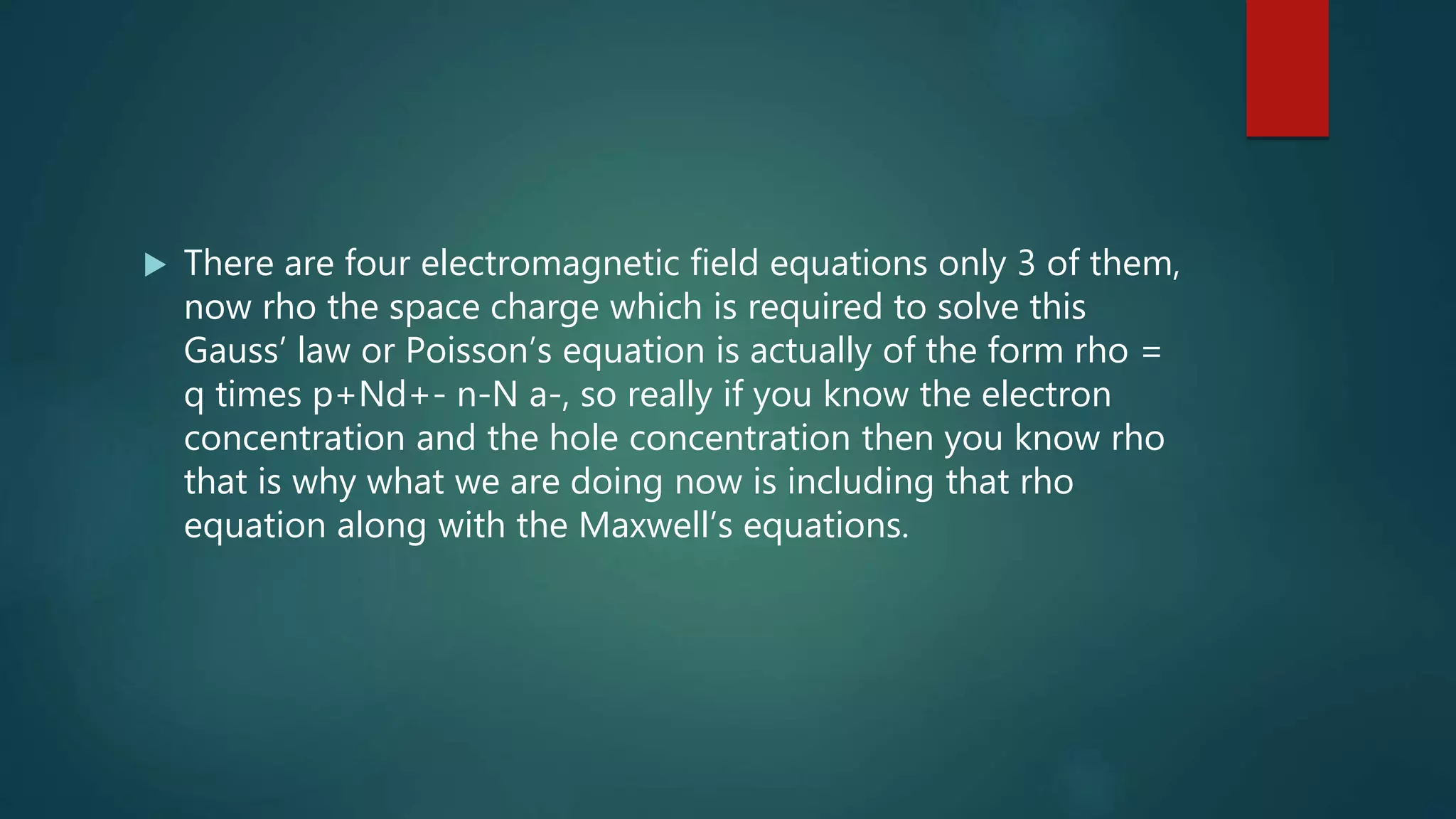 Electromagnetic Field Equations | PPTX