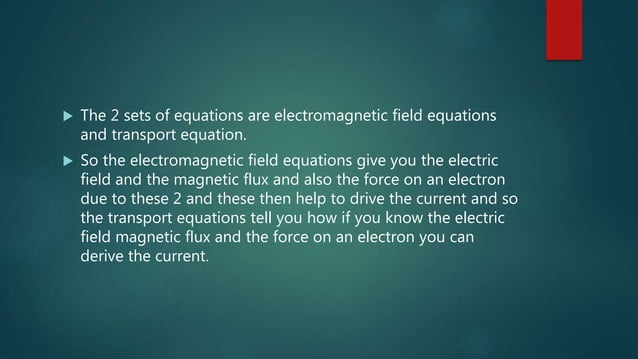 Electromagnetic Field Equations | PPT