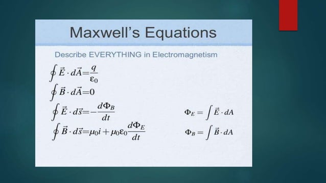 Electromagnetic Field Equations | PPT