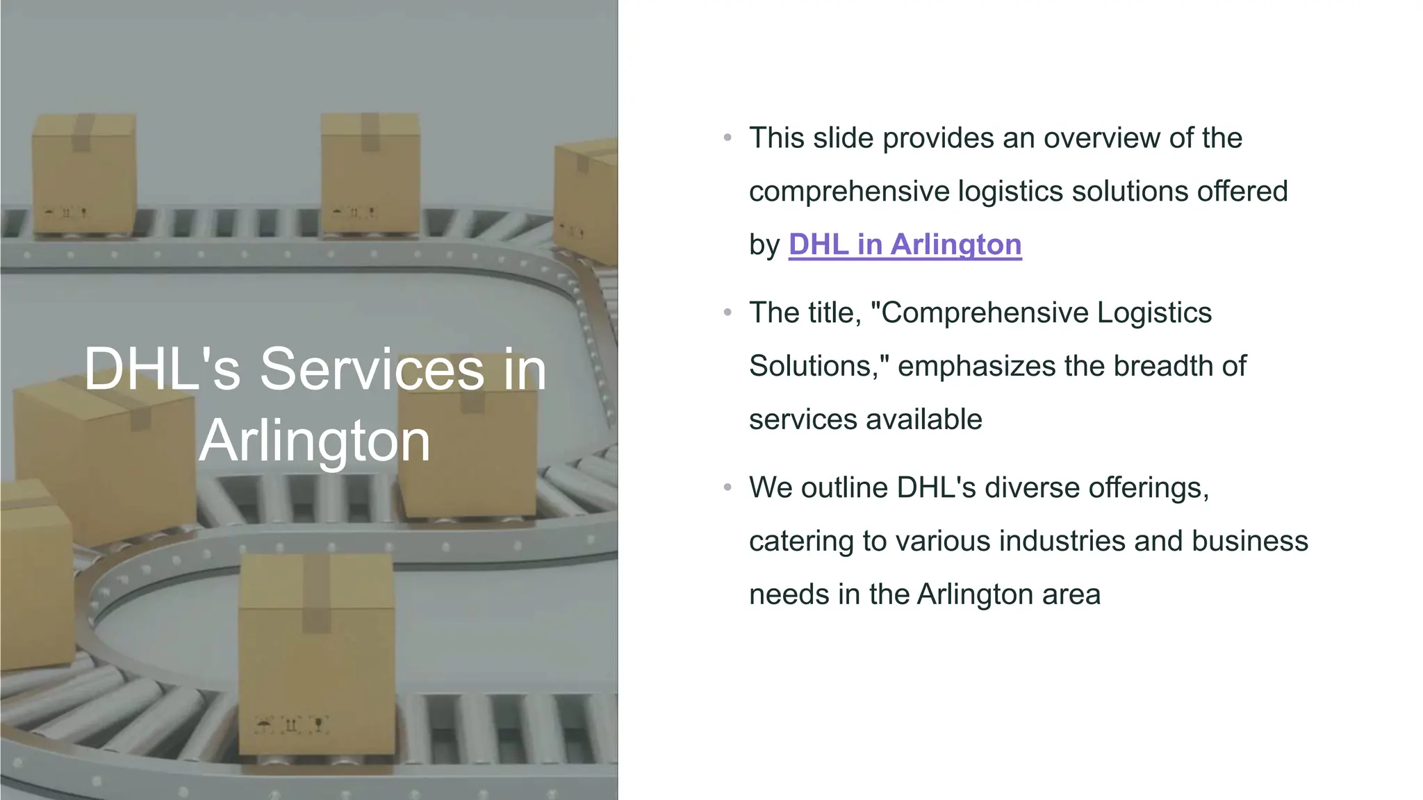 DHL in Arlington power point presentation | PPT