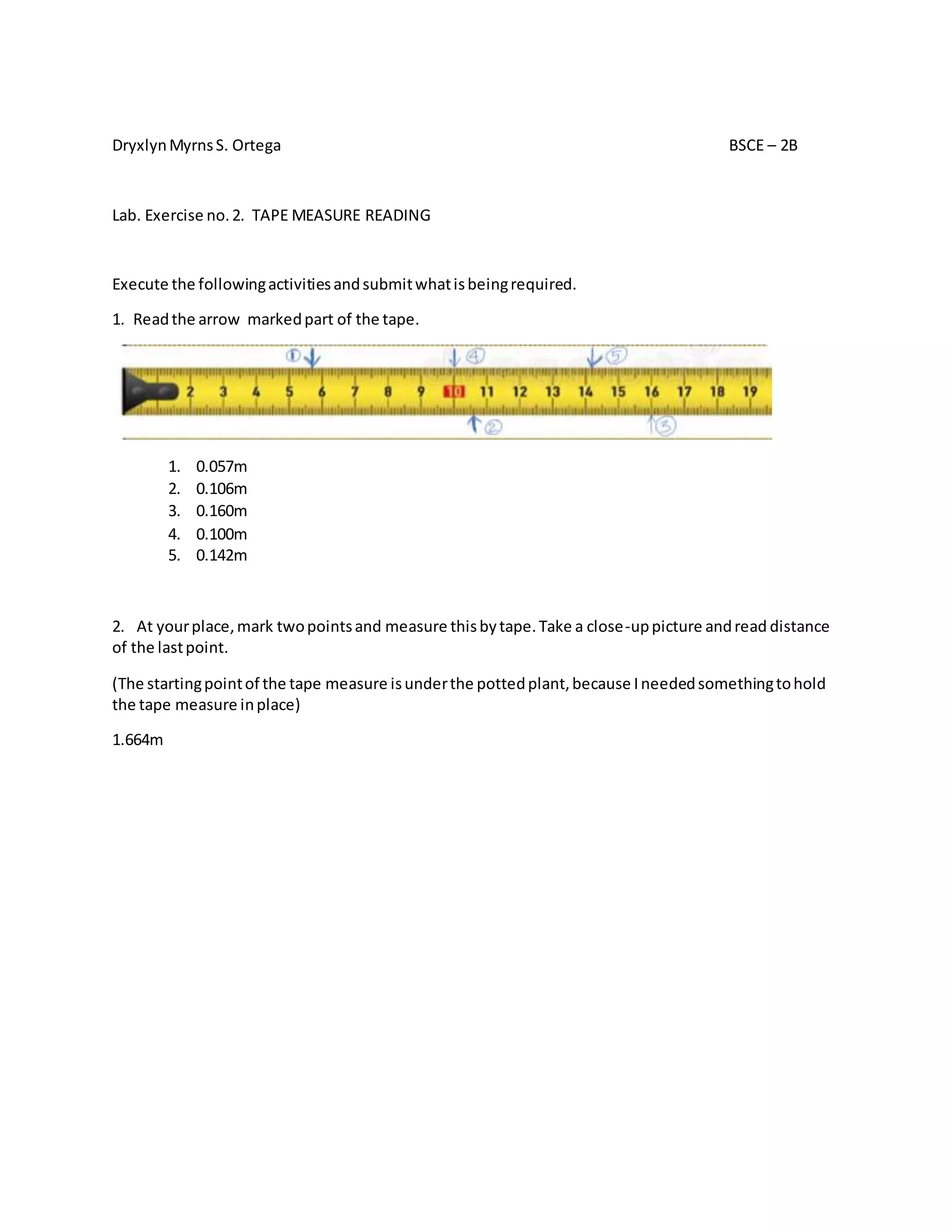 Field exercise no 2 | DOCX