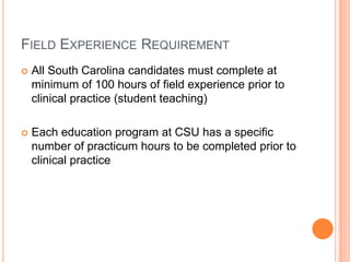 Field experience orientation | PPTX