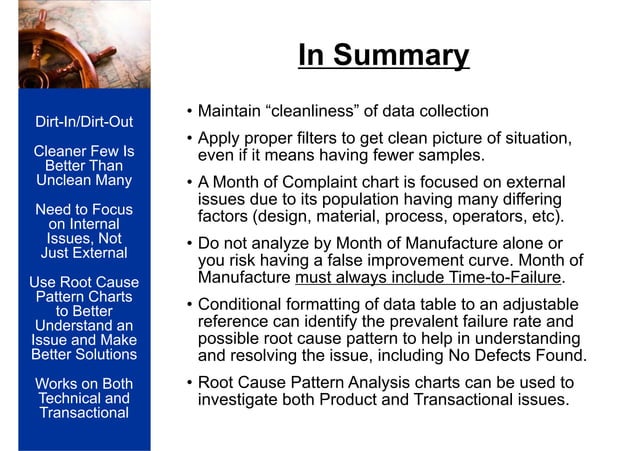 Field failure analysis using root cause pattern diagrams | PDF