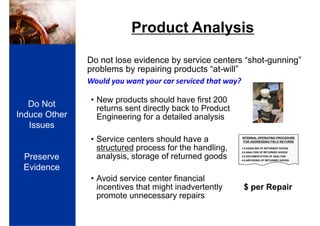 Field failure analysis using root cause pattern diagrams | PDF