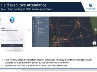 Sovereign Solutions - Field force management system | PPTX