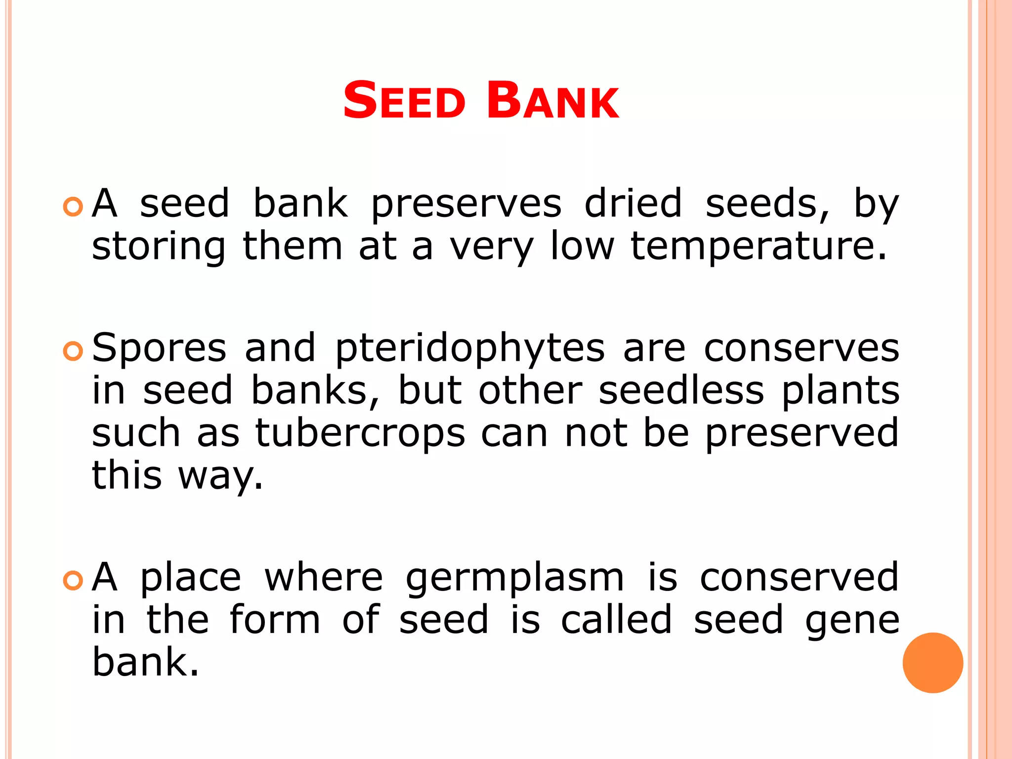 Field gene bank and seed bank bhavubha | PPTX