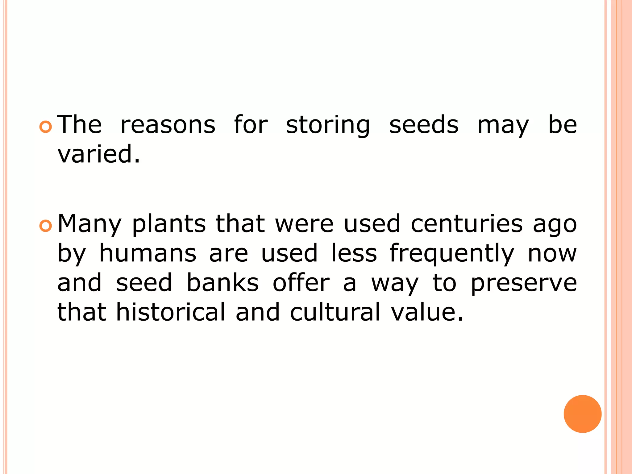 Field gene bank and seed bank bhavubha | PPTX