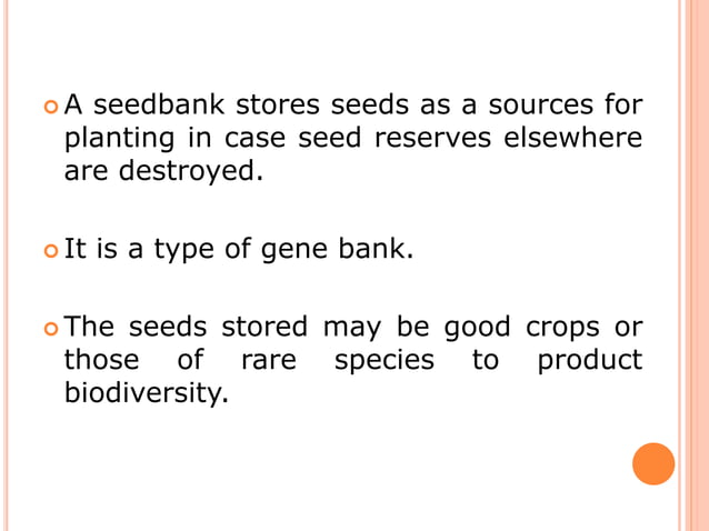 Field gene bank and seed bank bhavubha | PPTX