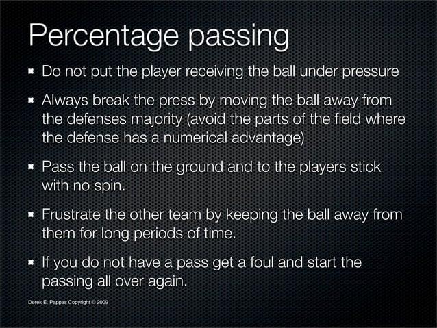 Field hockeyplaybookuxw triangleattackingpatterns | PPT