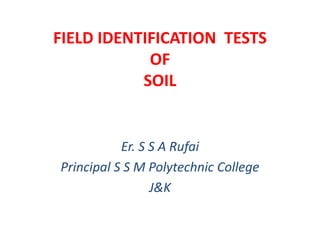 Field identification tests | PPTX
