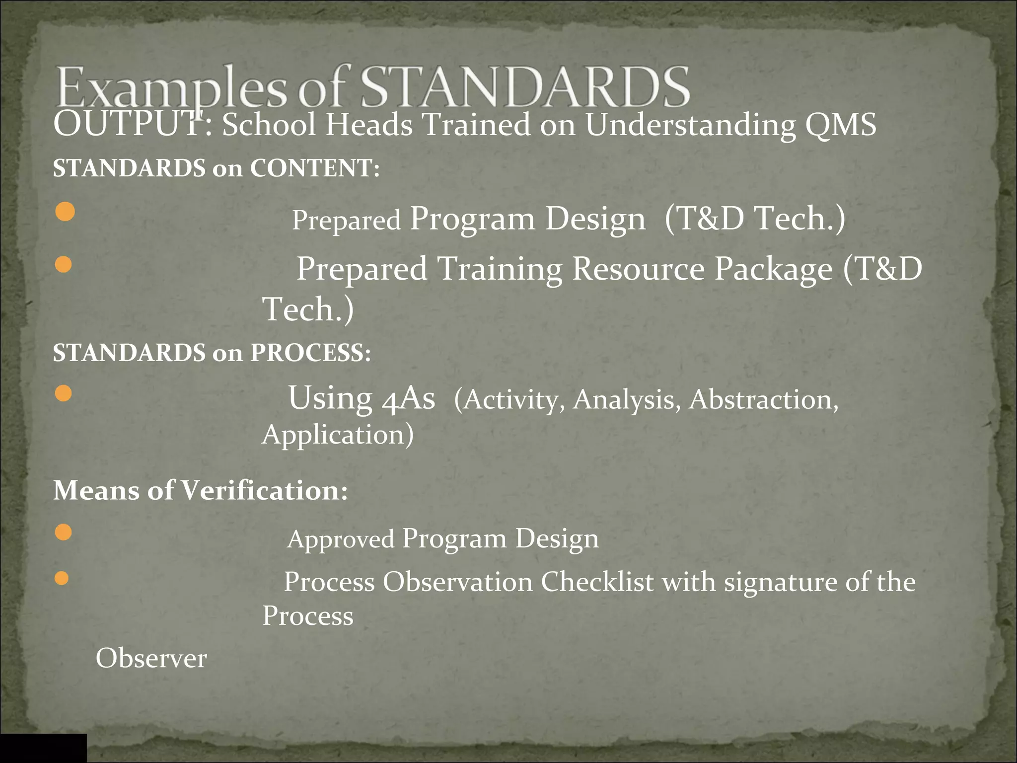 Field Implementation Plan on Quality Management System (QMS) | PPT