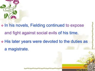 fielding.ppt | Comedy | Genres