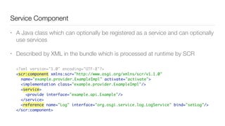 Field injection, type safe configuration, and more new goodies in Declarative Services | PPT