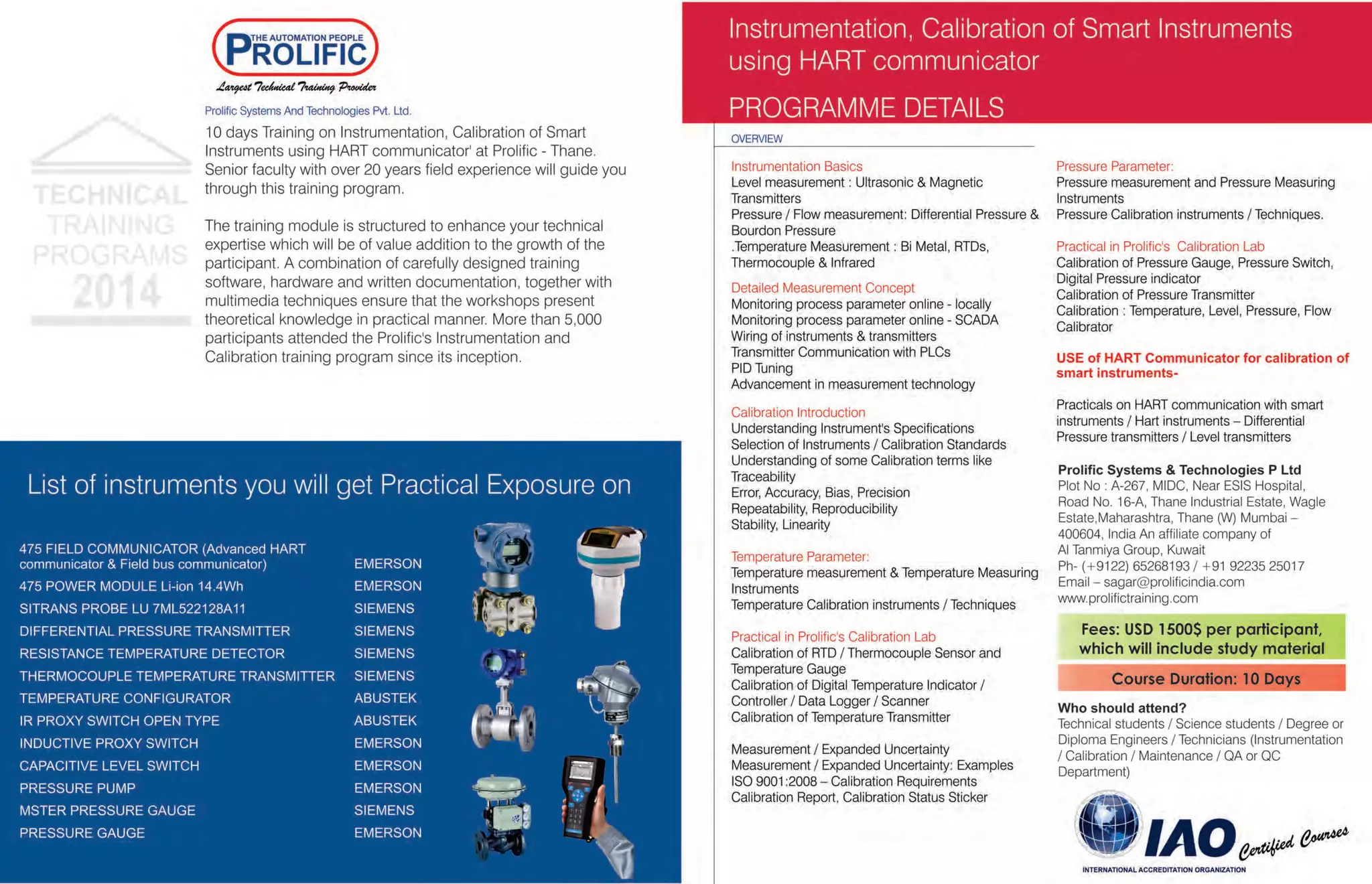 Field instrumentation And calibration process 2014 | PDF