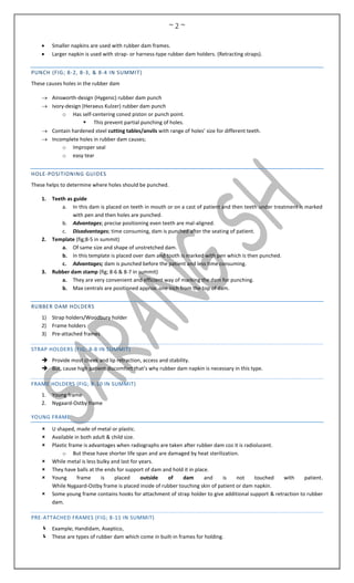 Field Isolation in Dentistry (Rubber Dam) | PDF