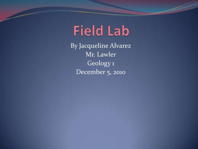 Field lab | PPT