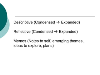 Fieldnotes[1] (4) | PPT