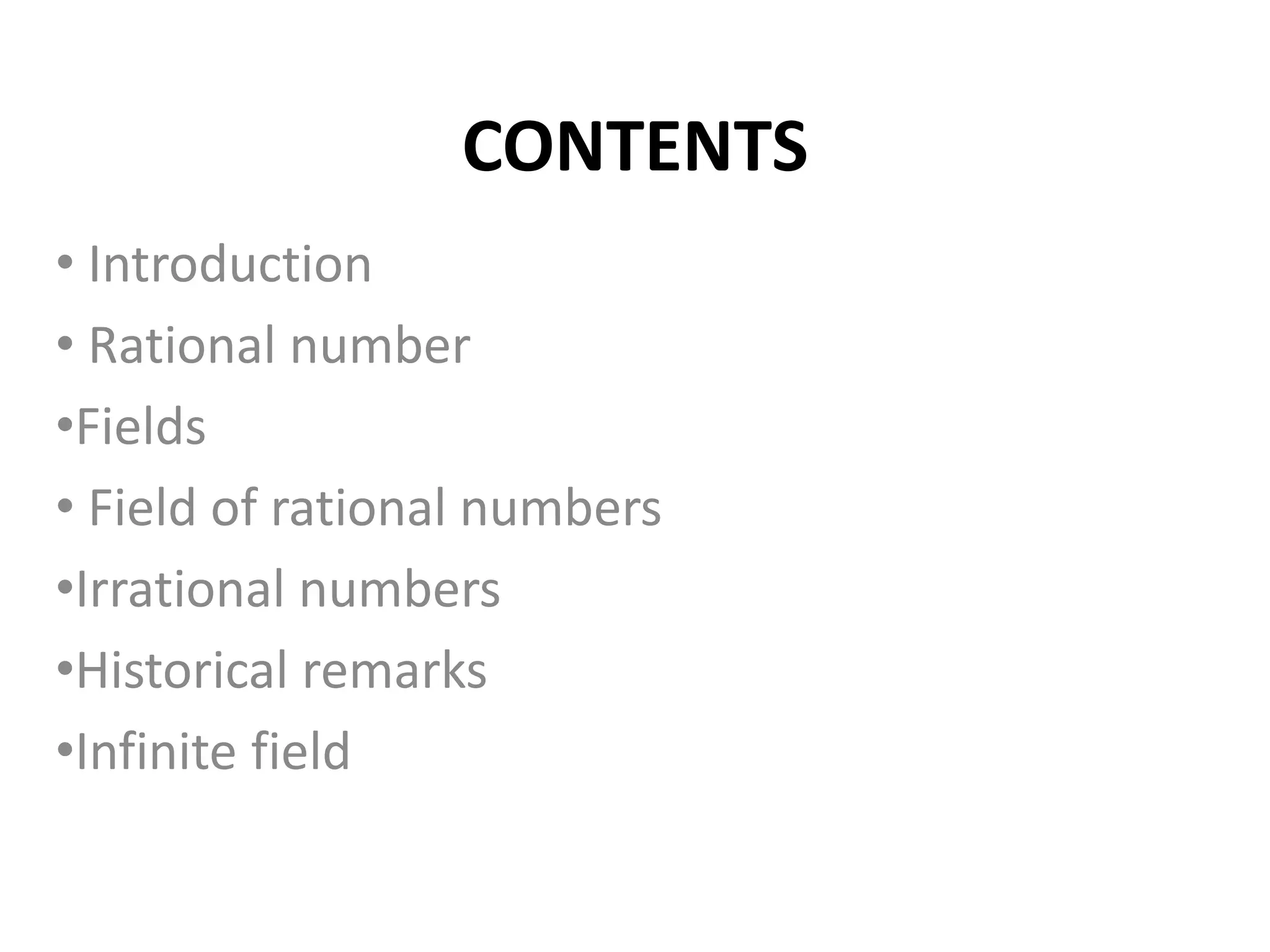 Field of rational numbers | PPT