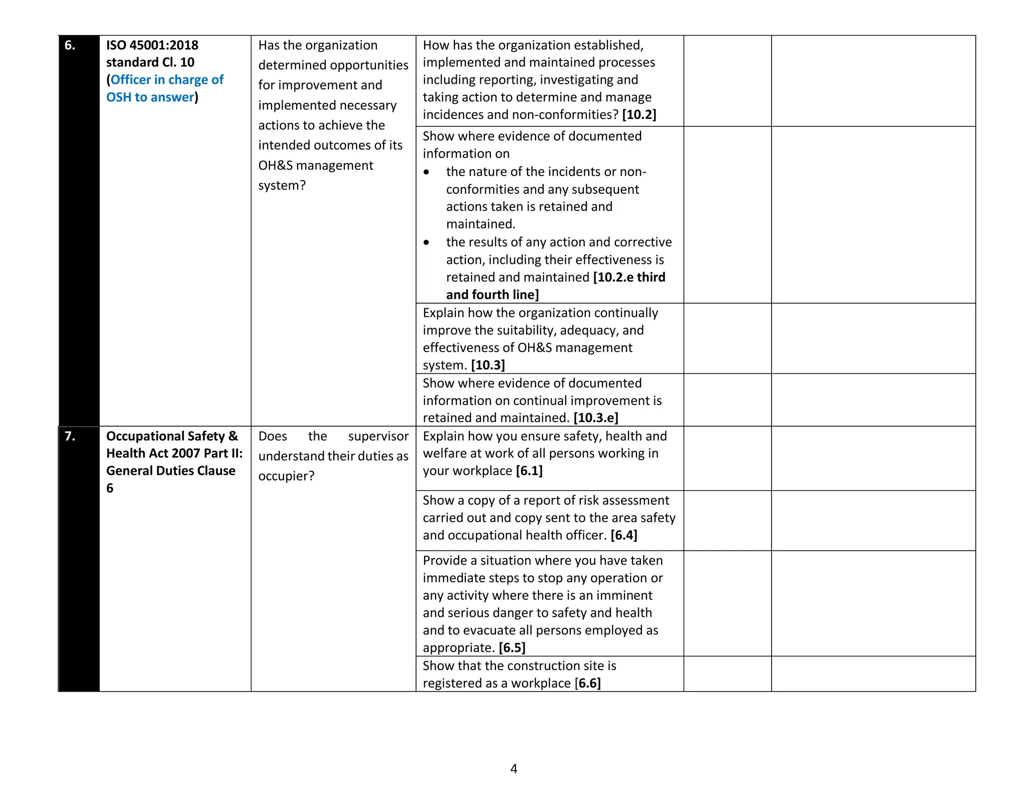 Field Operation OSH Management System Checklist.pdf