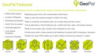 Mobile Field Operations by Geopal Solutions | PPTX | Logistics | Business